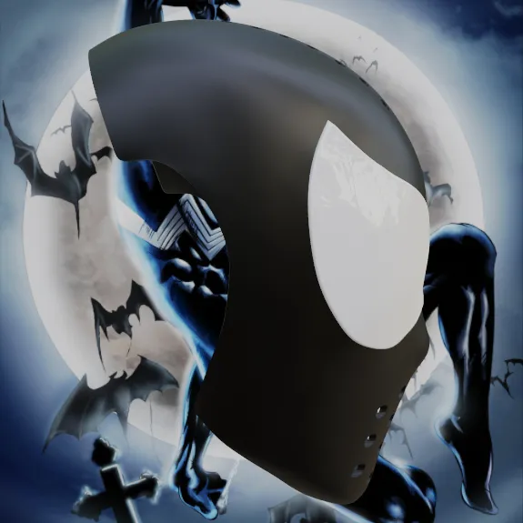 1994 Symbiote Spider-man Inspired Face Shell by Budwin - MakerWorld