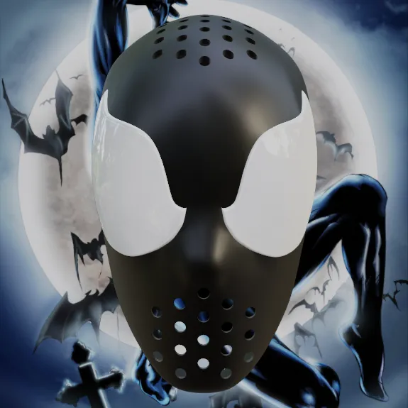 1994 Symbiote Spider-man Inspired Face Shell by Budwin - MakerWorld
