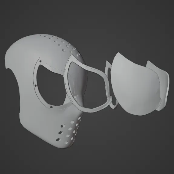 1994 Symbiote Spider-man Inspired Face Shell by Budwin - MakerWorld