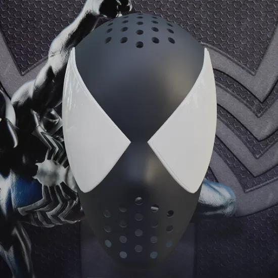 Ultimate Symbiote Inspired Spider man Face Shell by Budwin - MakerWorld