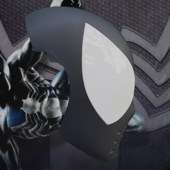 Ultimate Symbiote Inspired Spider man Face Shell by Budwin - MakerWorld