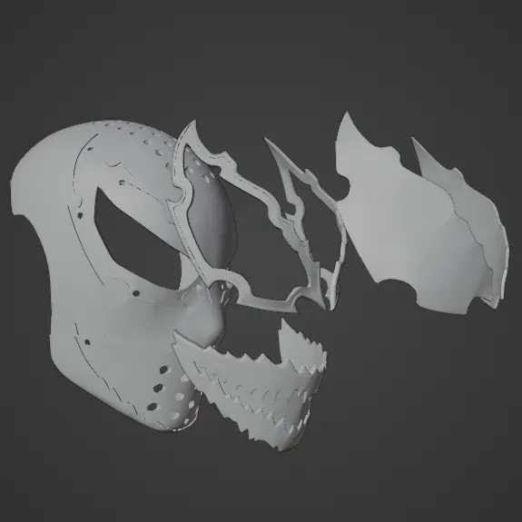 Carnage inspired face Shell - Free 3D Print Model - MakerWorld