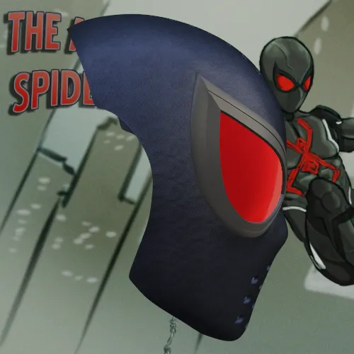 Spider-man Dark Suit PS4 Inspired Face Shell by Budwin - MakerWorld