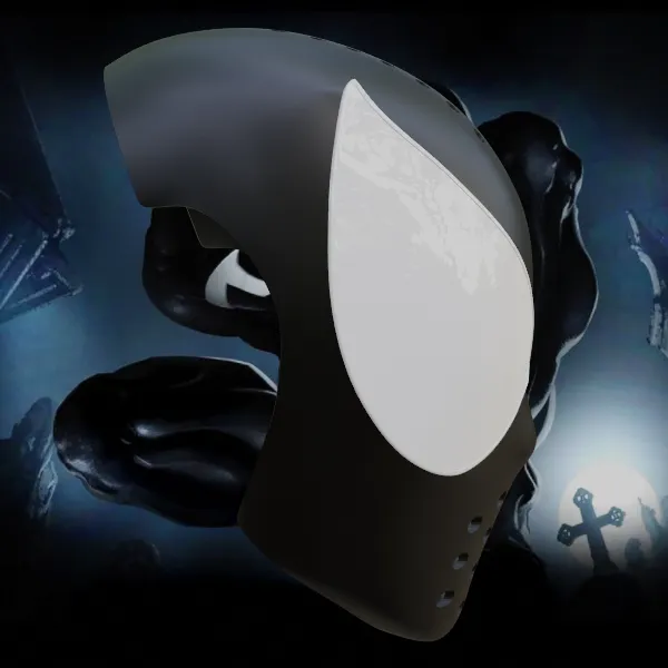 Ultimate Symbiote Spider-Man Inspired Face Shell by Budwin MakerWorld ...