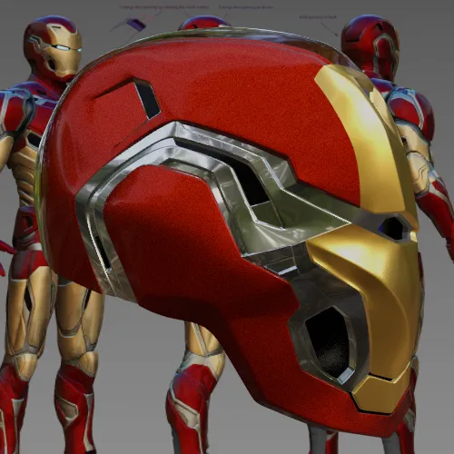 Mark 80 Iron man Avengers Campus Inspired Helmet - Free 3D Print Model ...