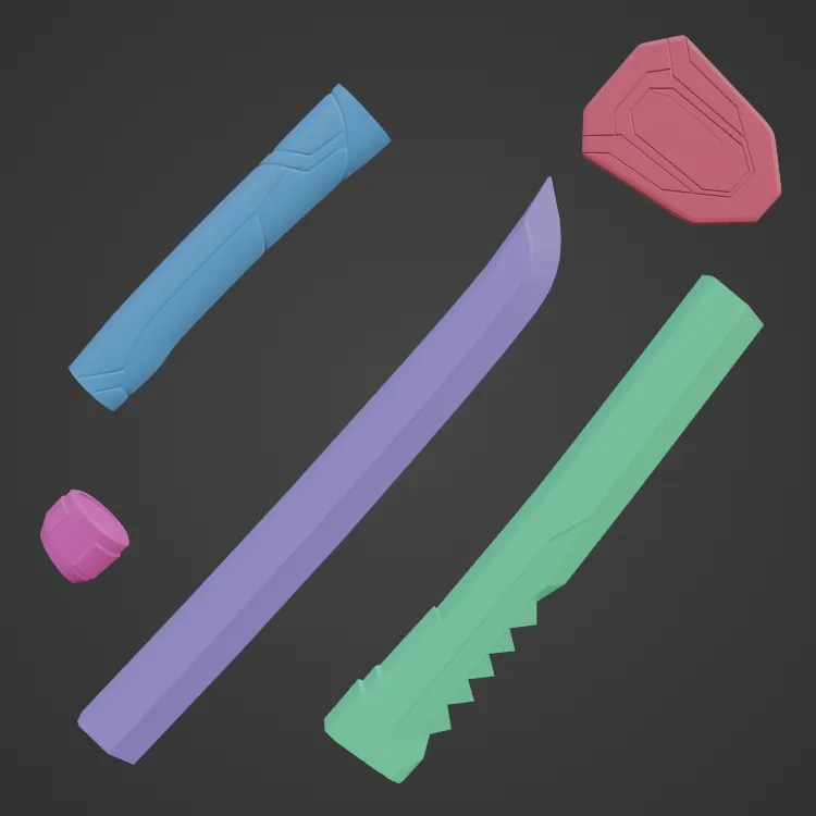 Fortnite DeathStroke Inspired Sword by Budwin MakerWorld: Download Free 3D Models