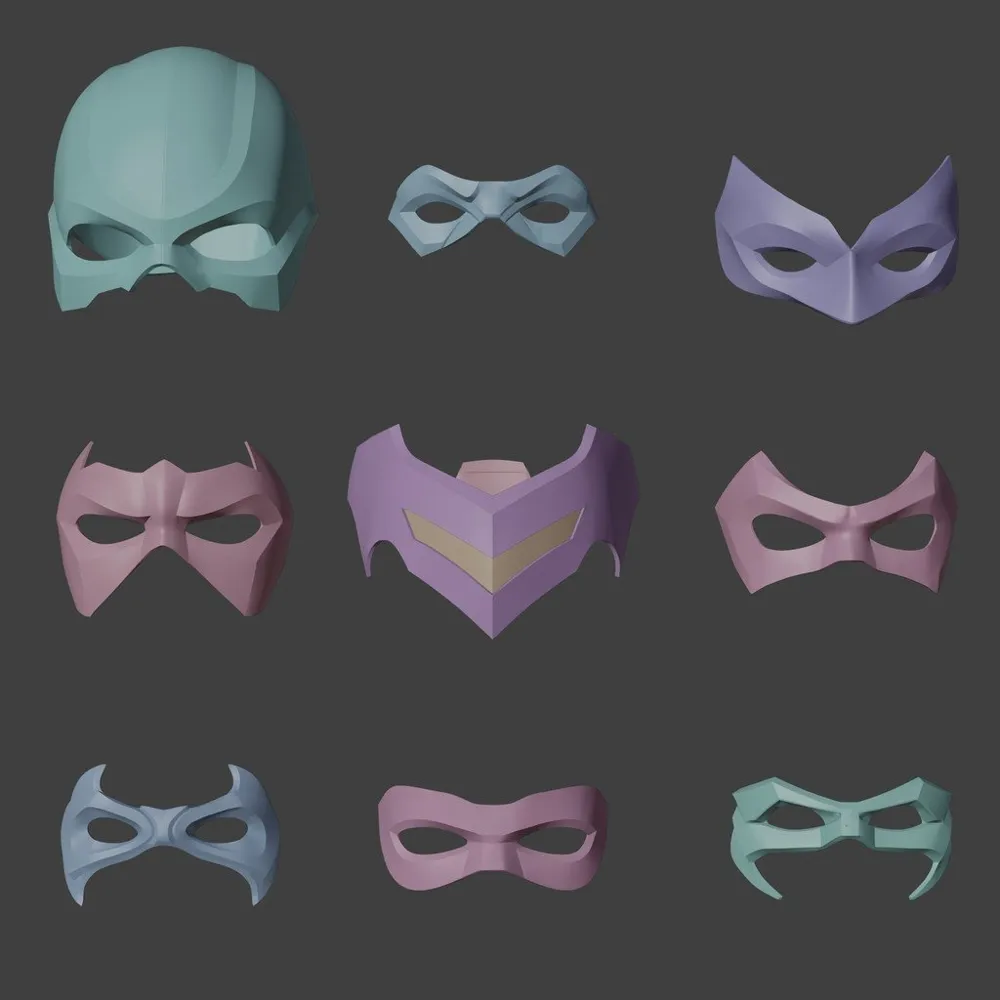 Robin Mask Pack by Budwin MakerWorld: Download Free 3D Models