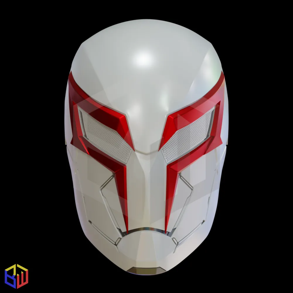 Spider-Man 2099 V2 Helmet - Free 3D Print Model - MakerWorld