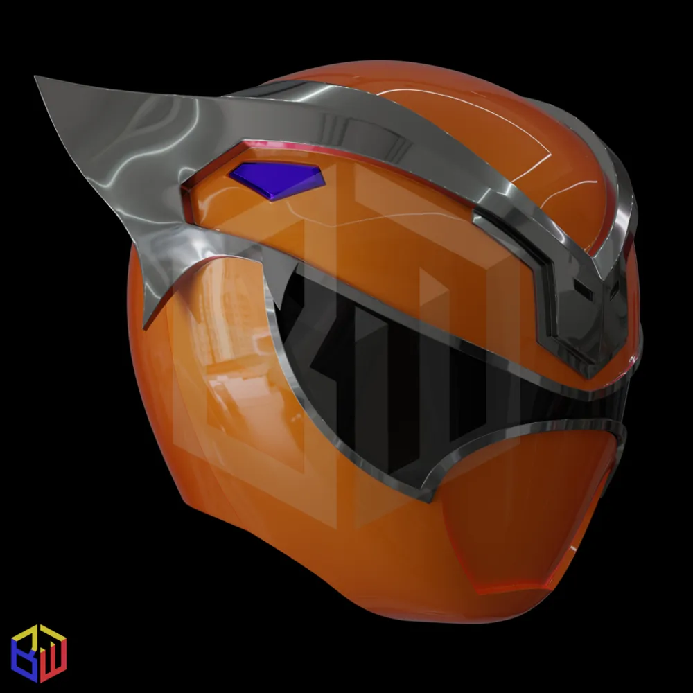 Orange Dino Thunder Ranger Concept Helmet by Budwin - MakerWorld