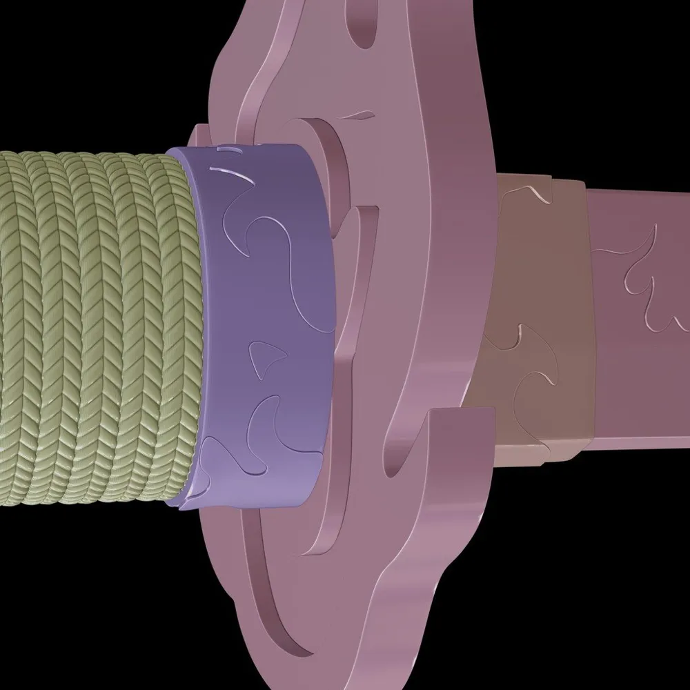 Demon Slayer Rengoku Kyoujurou Katana by Budwin MakerWorld: Download Free 3D Models