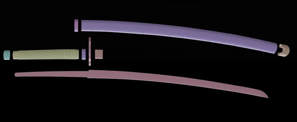 Demon Slayer Rengoku Kyoujurou Katana by Budwin MakerWorld: Download Free 3D Models