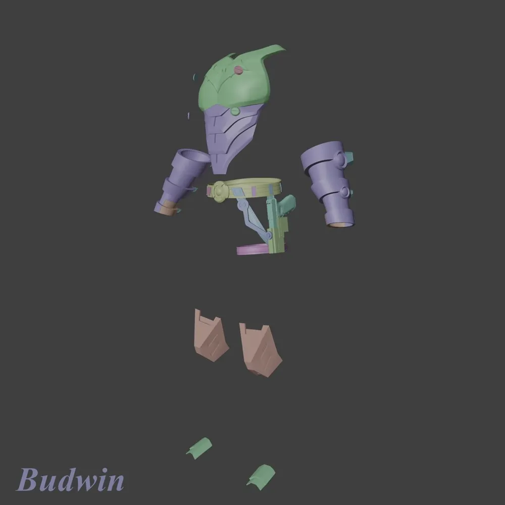 Red Ronin Full Armor Set by Budwin MakerWorld: Download Free 3D Models