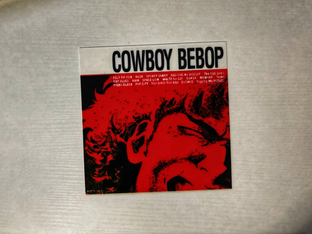 Cowboy Bebop Album Cover - Free 3D Print Model - MakerWorld