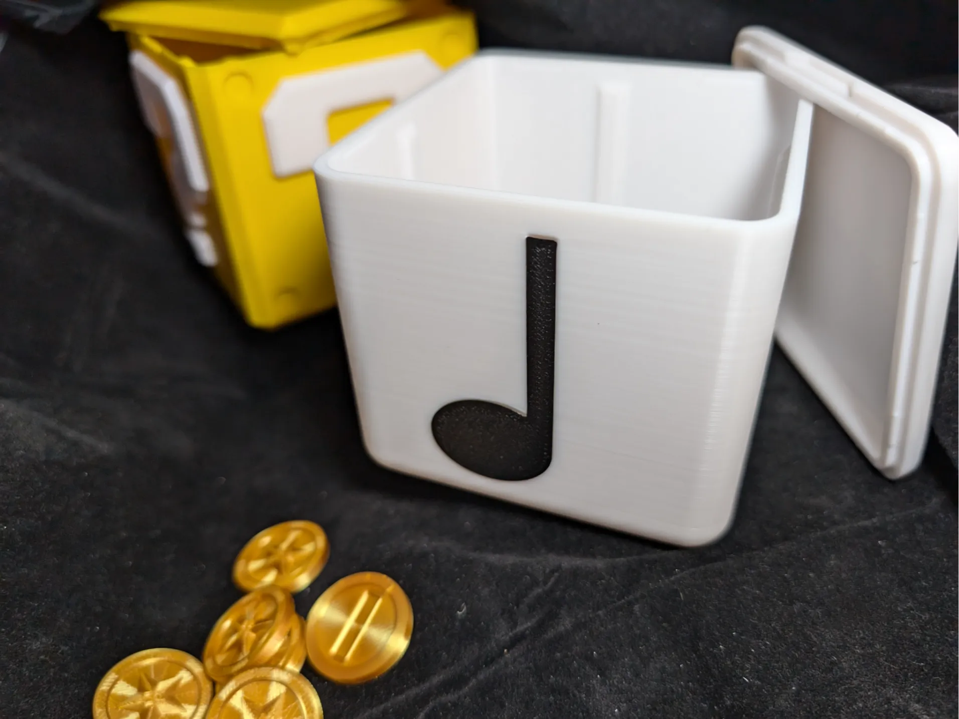 Super Mario Item Block Box Snap-on Lid - Free 3D Print Model - MakerWorld