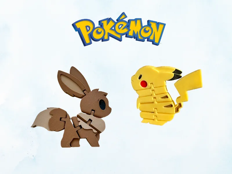 Flexi Pokémon - Eevee by 3DPrintsMom - MakerWorld