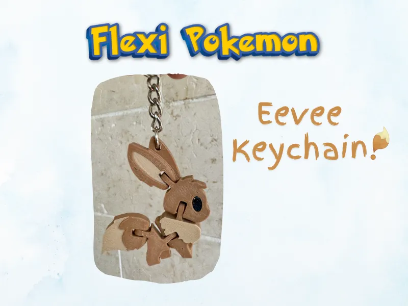 Flexi Pokémon - Eevee by 3DPrintsMom - MakerWorld