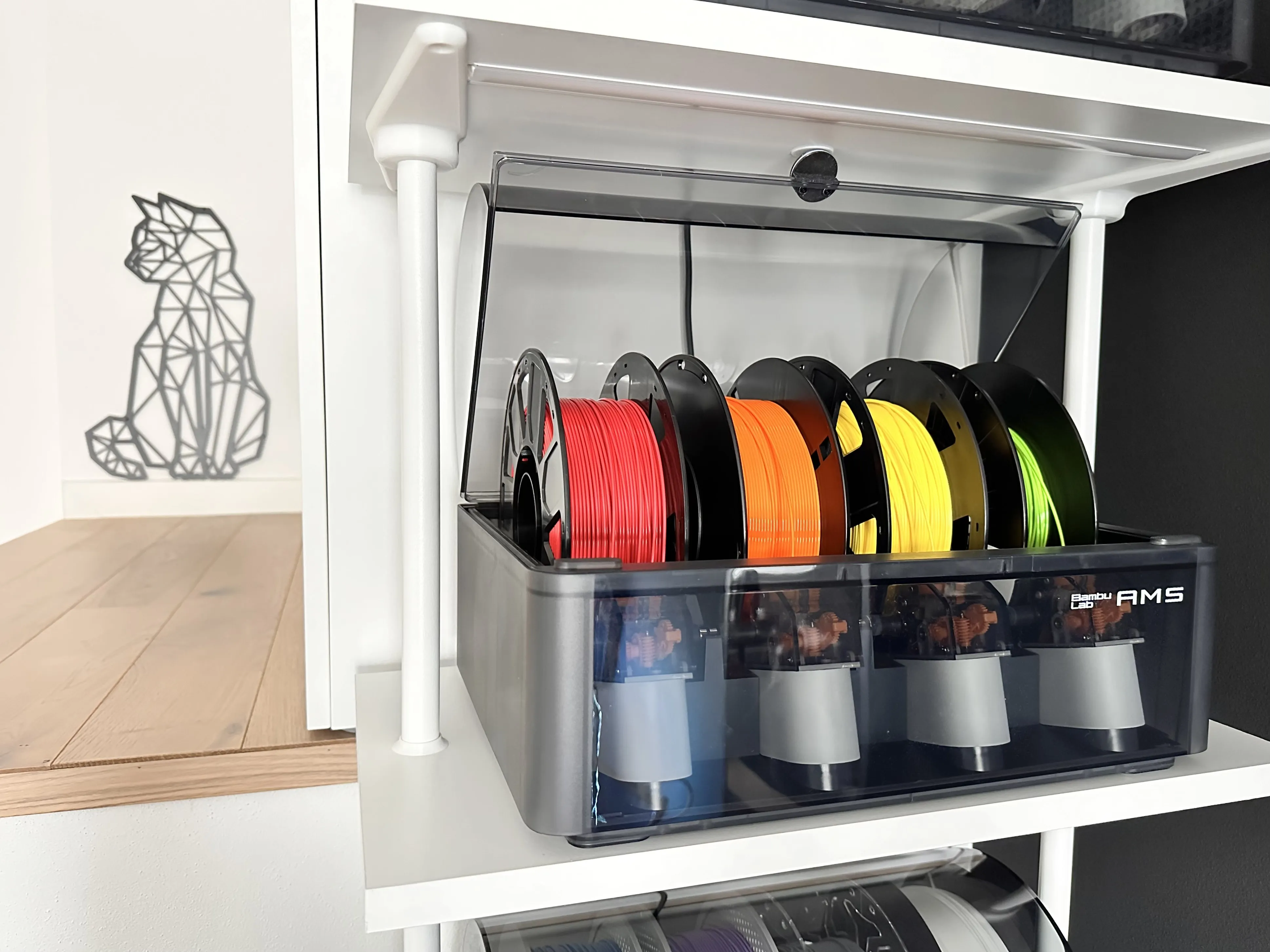 AMS shelf (stacking system) by TheMiguelBi MakerWorld: Download Free 3D ...