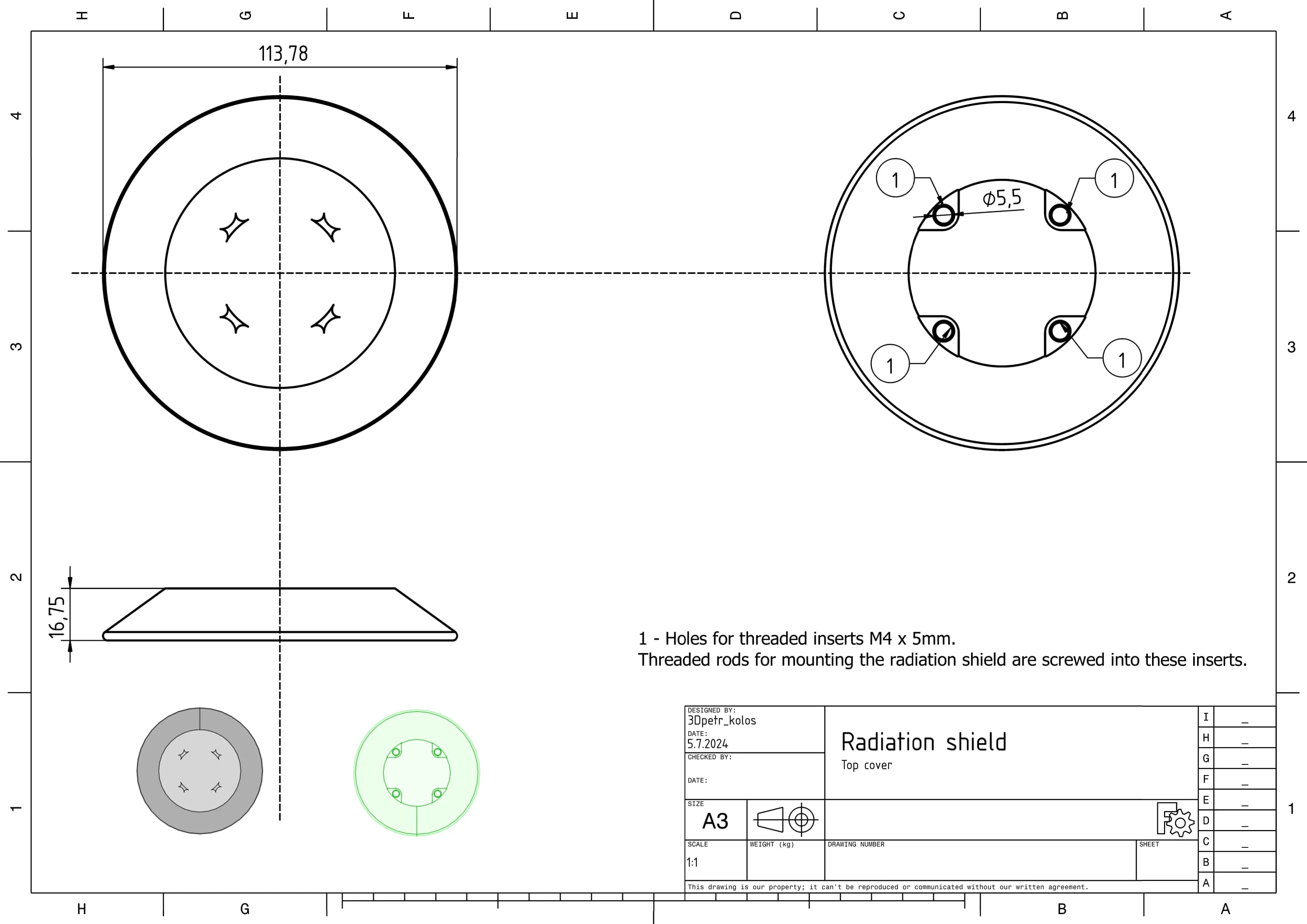 Modular solar radiation shield by 3Dpetr_kolos MakerWorld: Download ...
