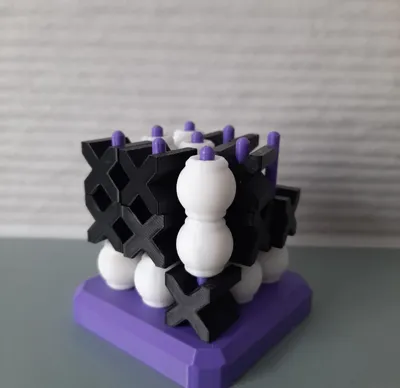 Tik Tak Toe to Go by 3d_druck_by_tedMakerWorld: Download Free 3D Models