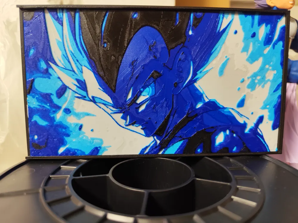 Lithographe hueforge Vegeta Blue by Ledni MakerWorld: Download Free 3D ...
