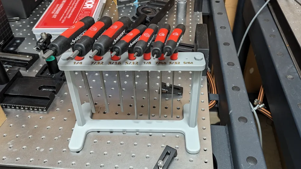 T-Handle Allen Key Rack (SAE) Remixed by JohnnyFeng MakerWorld ...