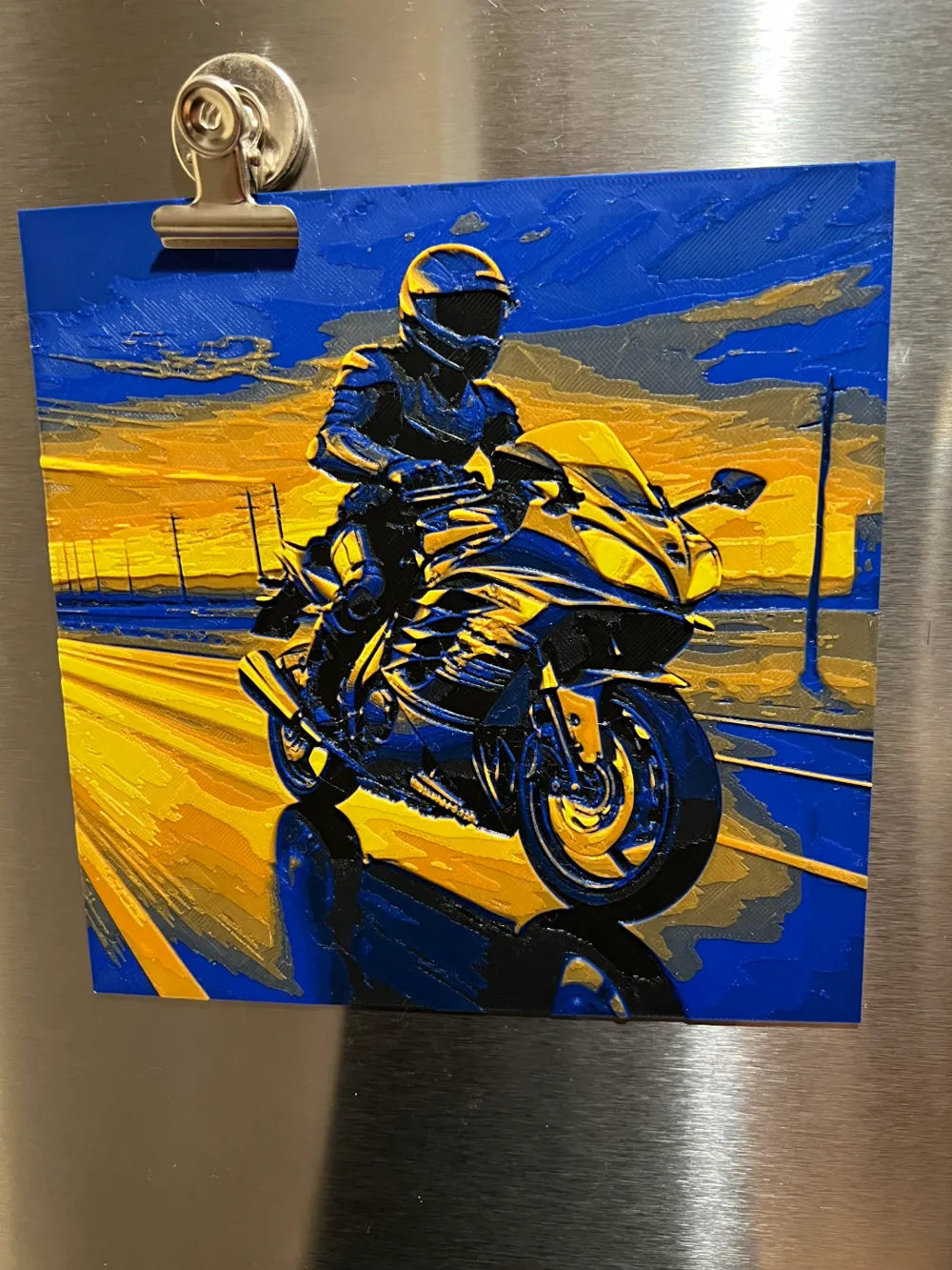 motorcycle sunset by SolidStarling64 - MakerWorld