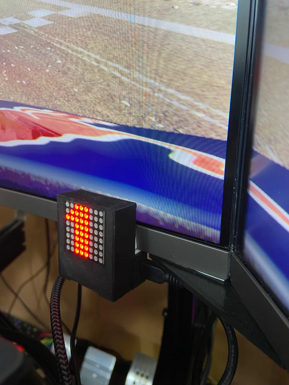 Sim Racing 8x8 Matrix Gear Indicator Case by FlipNIK_Pinball - MakerWorld