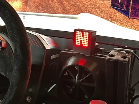 Sim Racing 8x8 Matrix Gear Indicator Case by FlipNIK_Pinball - MakerWorld