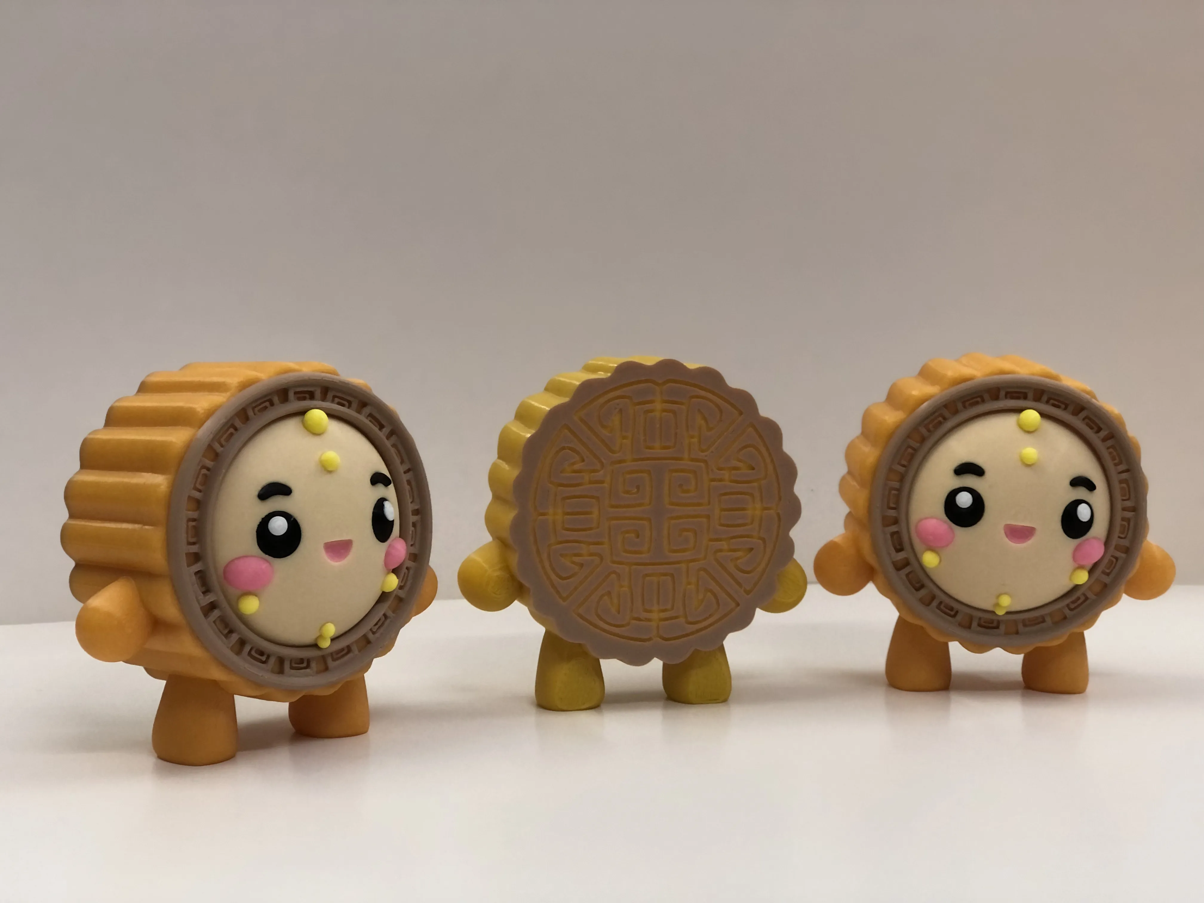 Cute Cartoon Mooncake Figurine: Adorable Mooncake Gift Box, Mid-Autumn ...