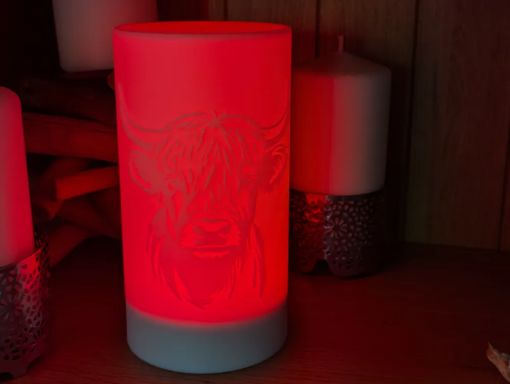 Highland Cow Night Light by 3DPrintManUK - MakerWorld