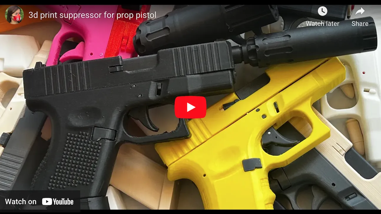 Assorted slide upgrade for subcompact prop gun - Free 3D Print Model ...