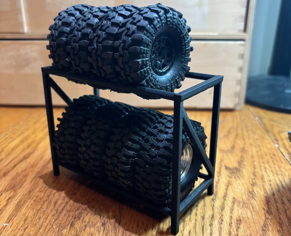 scx24 tire rack - Free 3D Print Model - MakerWorld