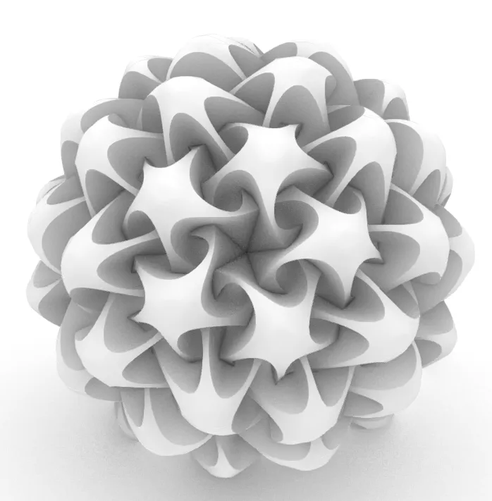 Hyperhedron - Pentagonal Hexecontahedron by Claywood - MakerWorld