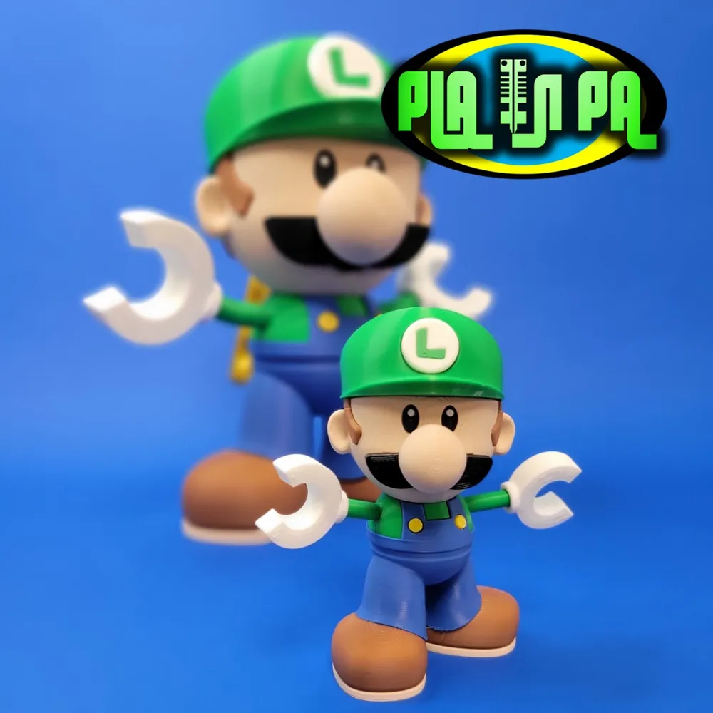 Articulating Toy Mini Luigi multi part by planpa3d - MakerWorld