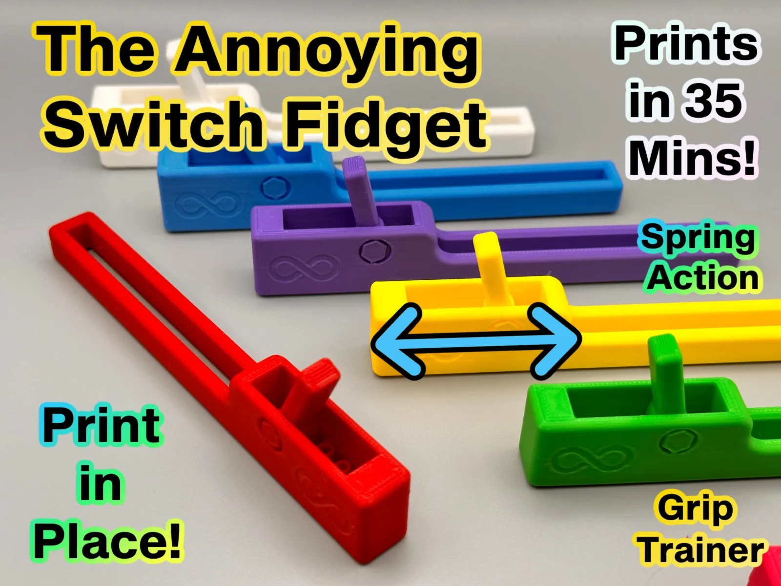 Flick Stick Fidget - Grip Trainer - Thumb by Eternity Labs MakerWorld ...