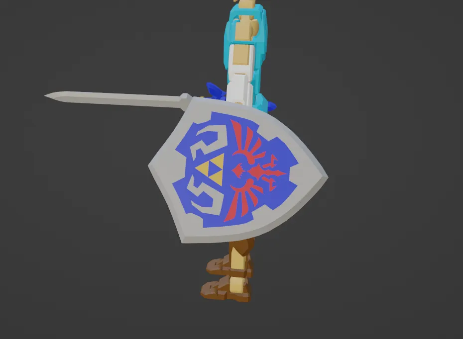 Dummy 13 Master Sword and Hylian Shield Remixed by Demothen Designs ...