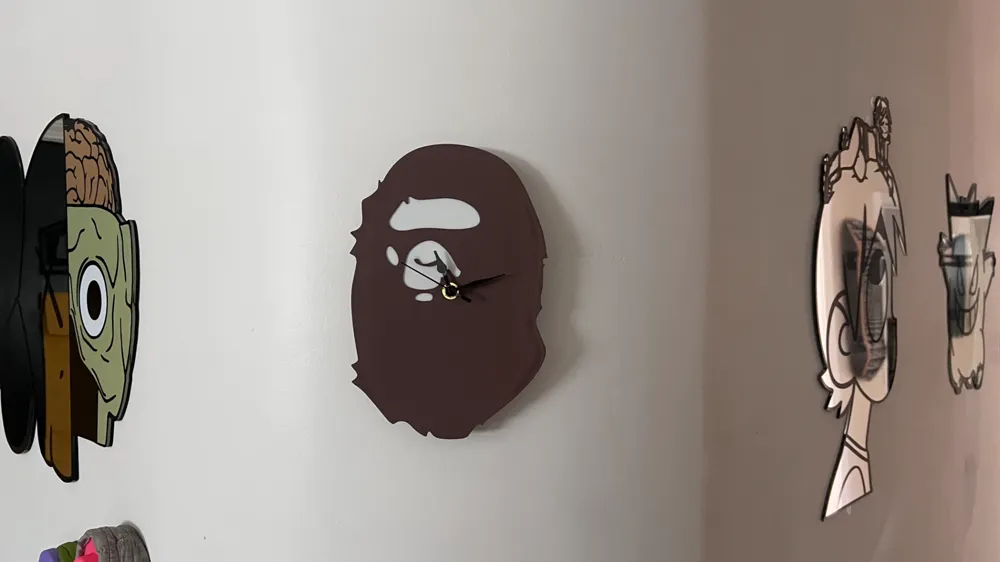 Hypebeast Clock (Bape Logo) - Maker Supply Kit by klbstudios - MakerWorld