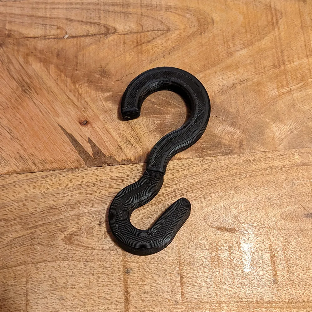 S-Hook rotatable - print in place by twirb - MakerWorld