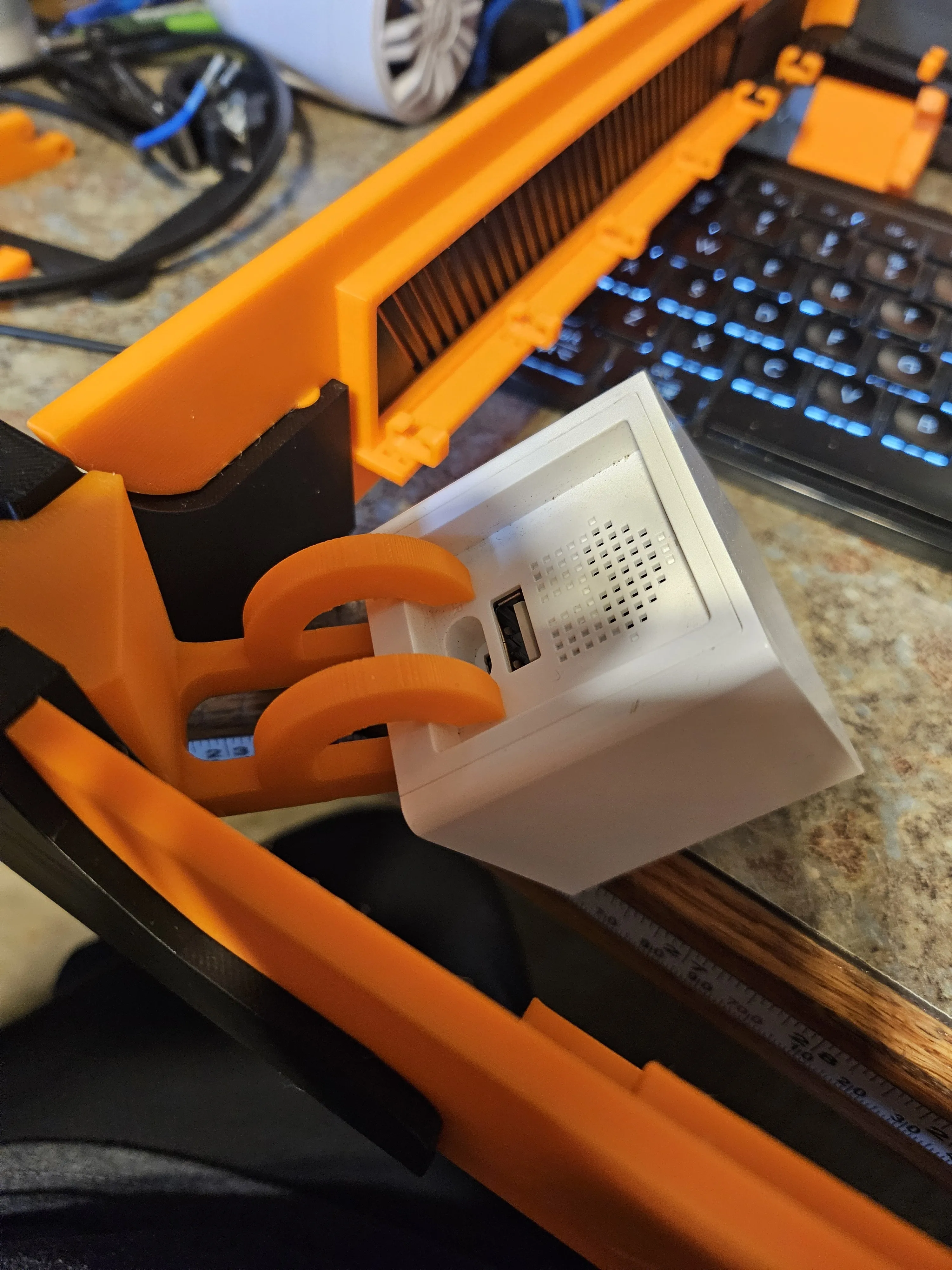 P1S P1P Riser - Louvre Sides & Wyzecam2 Mount v2 by Jeff Smith - MakerWorld