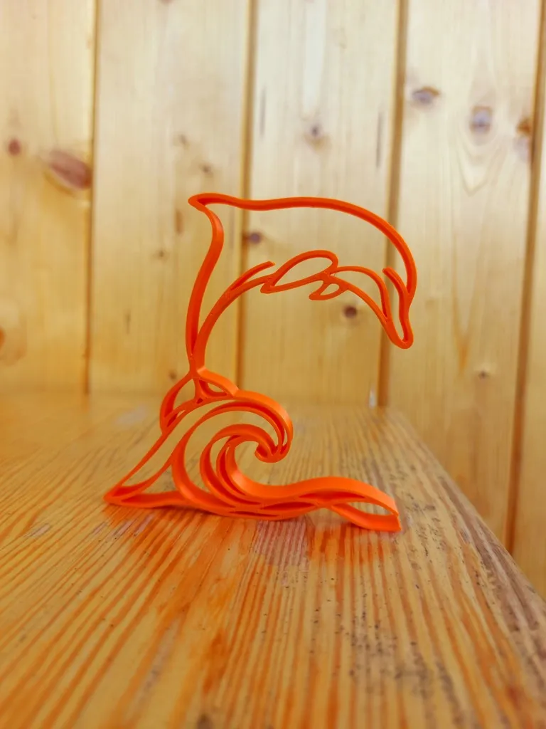 Minimalist Dolphin figure / Delfín figurka by Kutnohormac - MakerWorld