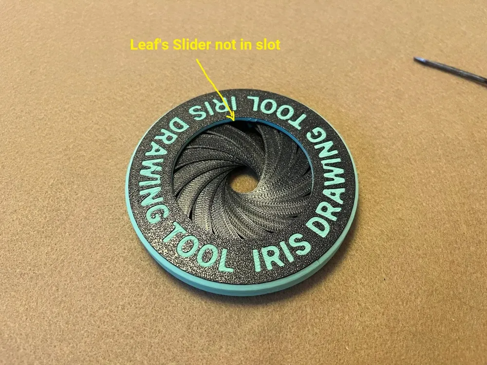 Iris Compass Circle Drawing (Easy to assemble) by NigSio - MakerWorld