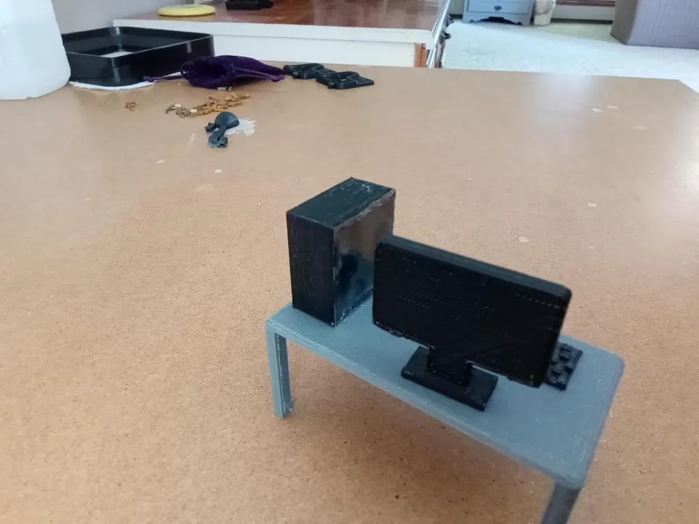 Modèle de bureau miniature - Modèle d'Impression 3D Gratuit - MakerWorld