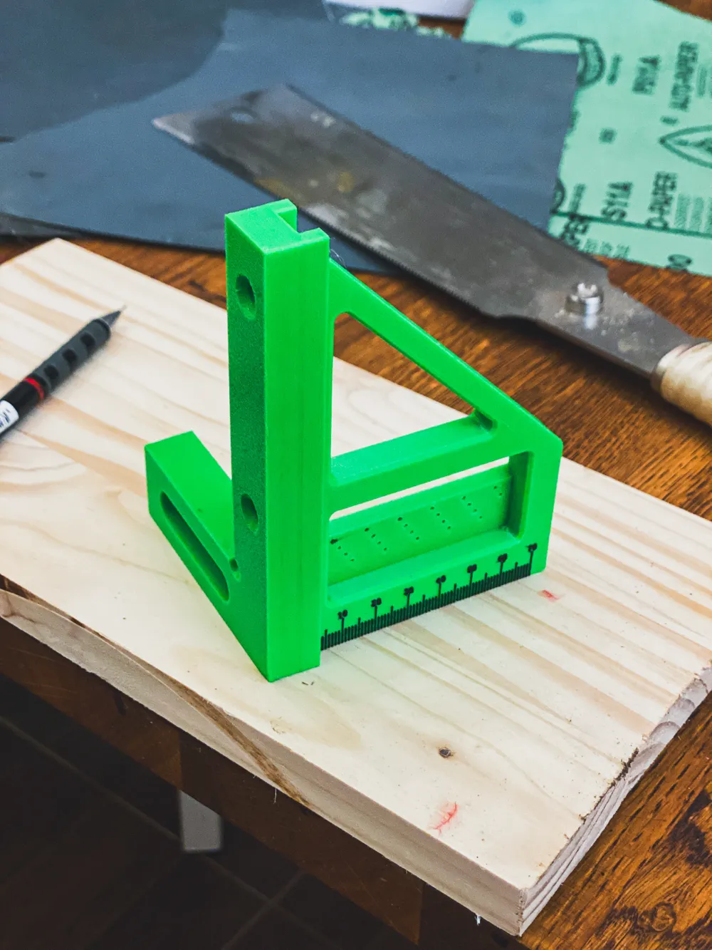 3D Multi Angle Measuring Ruler 45/90 Degree - Free 3D Print Model ...