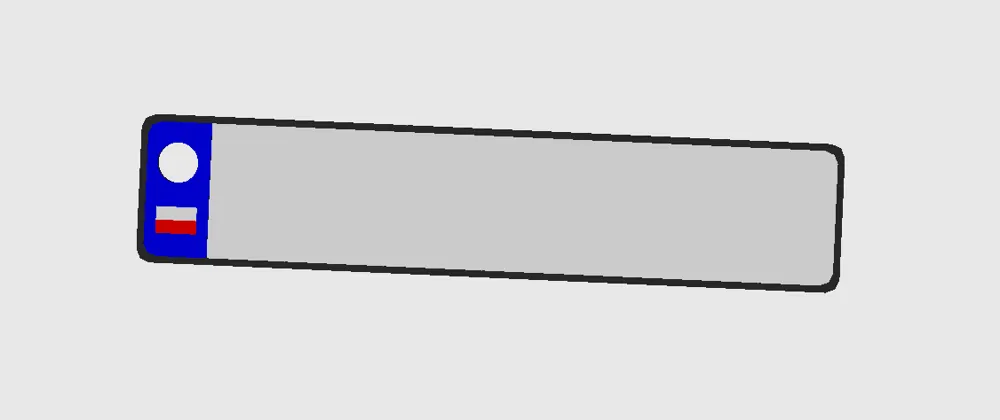 Car license plate / tablica rejestracyjna PL by Mat3k - MakerWorld