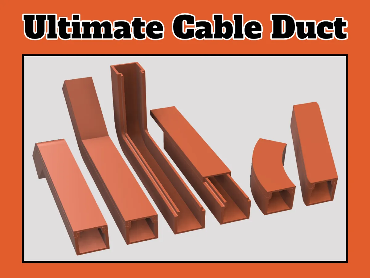 Cable Duct Parametric - Free 3D Print Model - MakerWorld