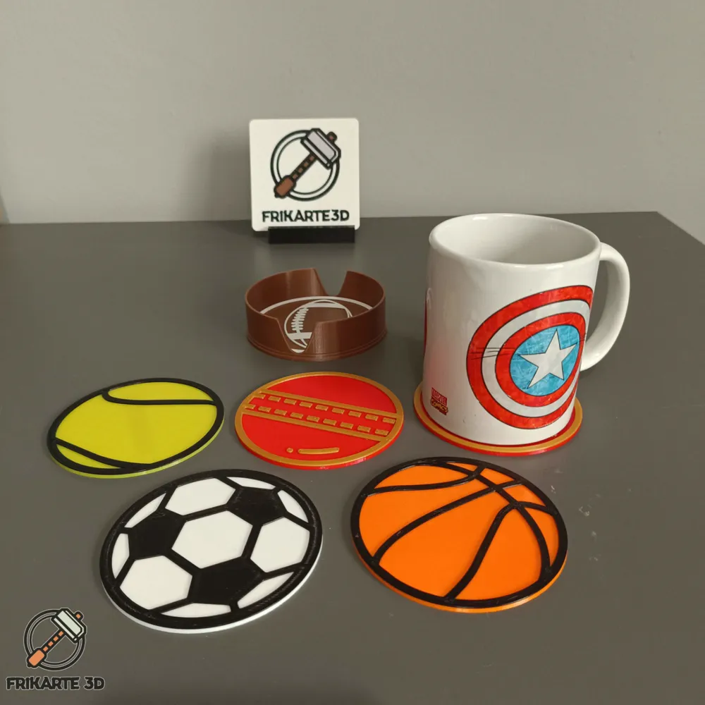 Ultimate Sports Coasters Pack - Free 3D Print Model - MakerWorld