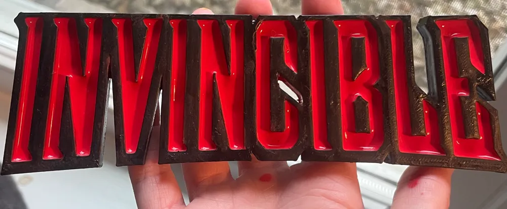 Invincible Logo by NuttyButty78 MakerWorld: Download Free 3D Models