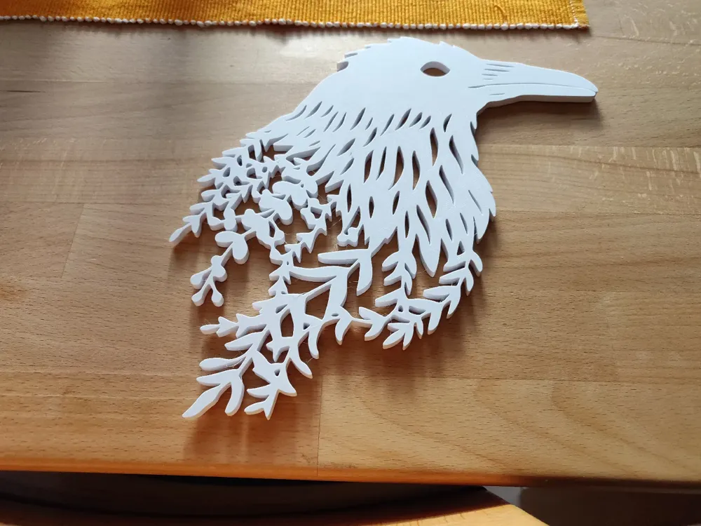 Gothic Crow Wall Art by JuraSvebis MakerWorld: Download Free 3D Models