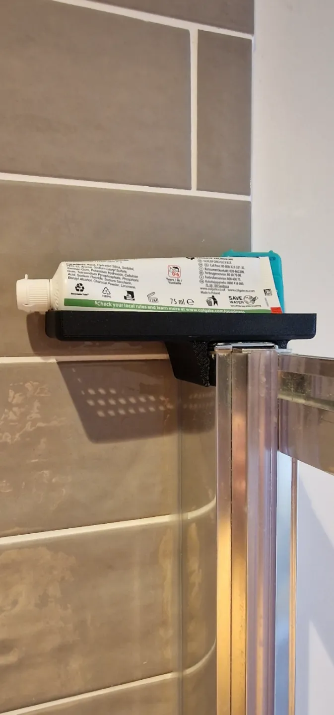 Shower Door Clip-On Storage by user_1555954668 - MakerWorld