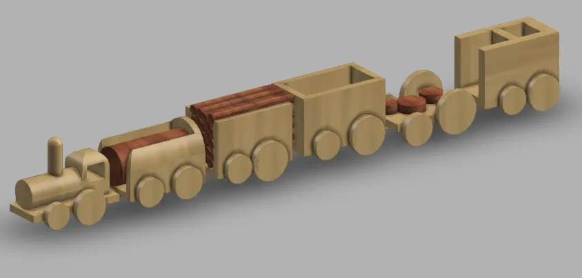 Fun Toy Train by Isaac Fazzio - MakerWorld